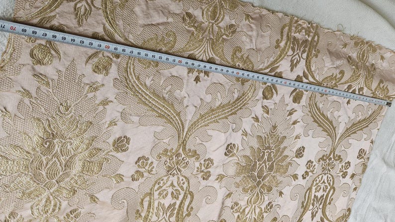 Pierre Frey Venetian Silk Lampas Fabric Remnant: Rialto Palazzo Rosa - Etsy