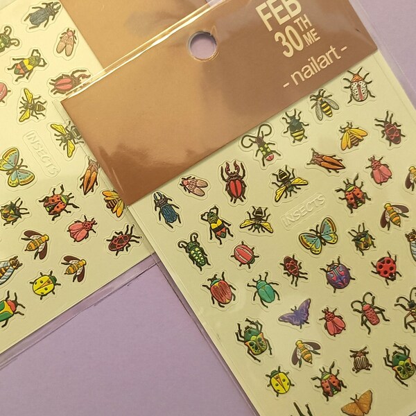Beetle Nail Sticker - Etsy
