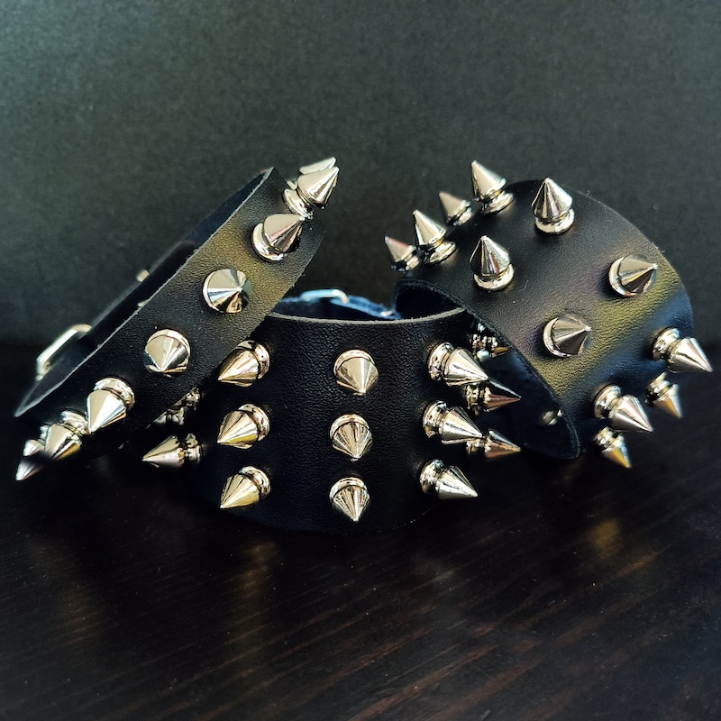 Emo Studded Cuff Bracelet - Etsy