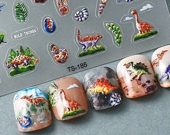 Jurassic Park Nail Art - Etsy