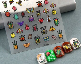 Beetle Bug Nail Art Decal Sticker - Etsy