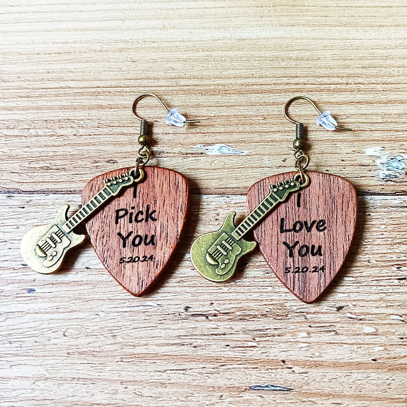 Guitar Pick Earrings - Etsy