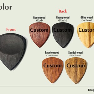 Personalized Wood Guitar Pick With Engraved Box: Guitarist Gift - Etsy