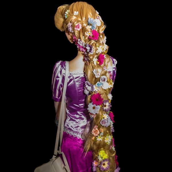 Rapunzel Wig Adult Cosplay Etsy Uk