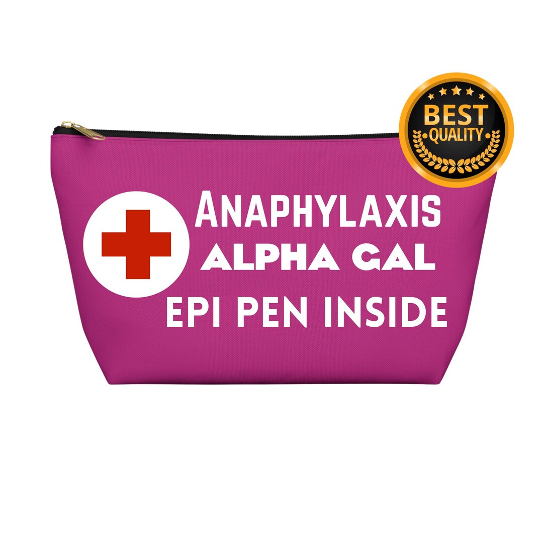 Anaphylaxis Allergy Pouch , Alpha Gal Epipen Bag , Emergency Meds ...