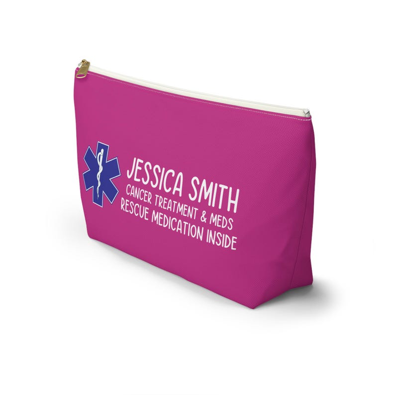 Cancer Treatment Medication Pouch - Personalized Rescue Meds Bag ...