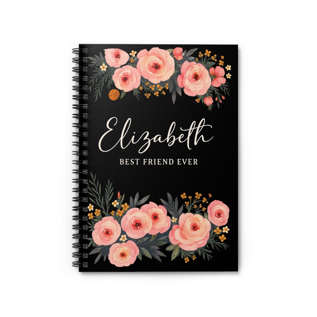 Personalized Spiral Notebook, Custom Journal for Women, Friend ...