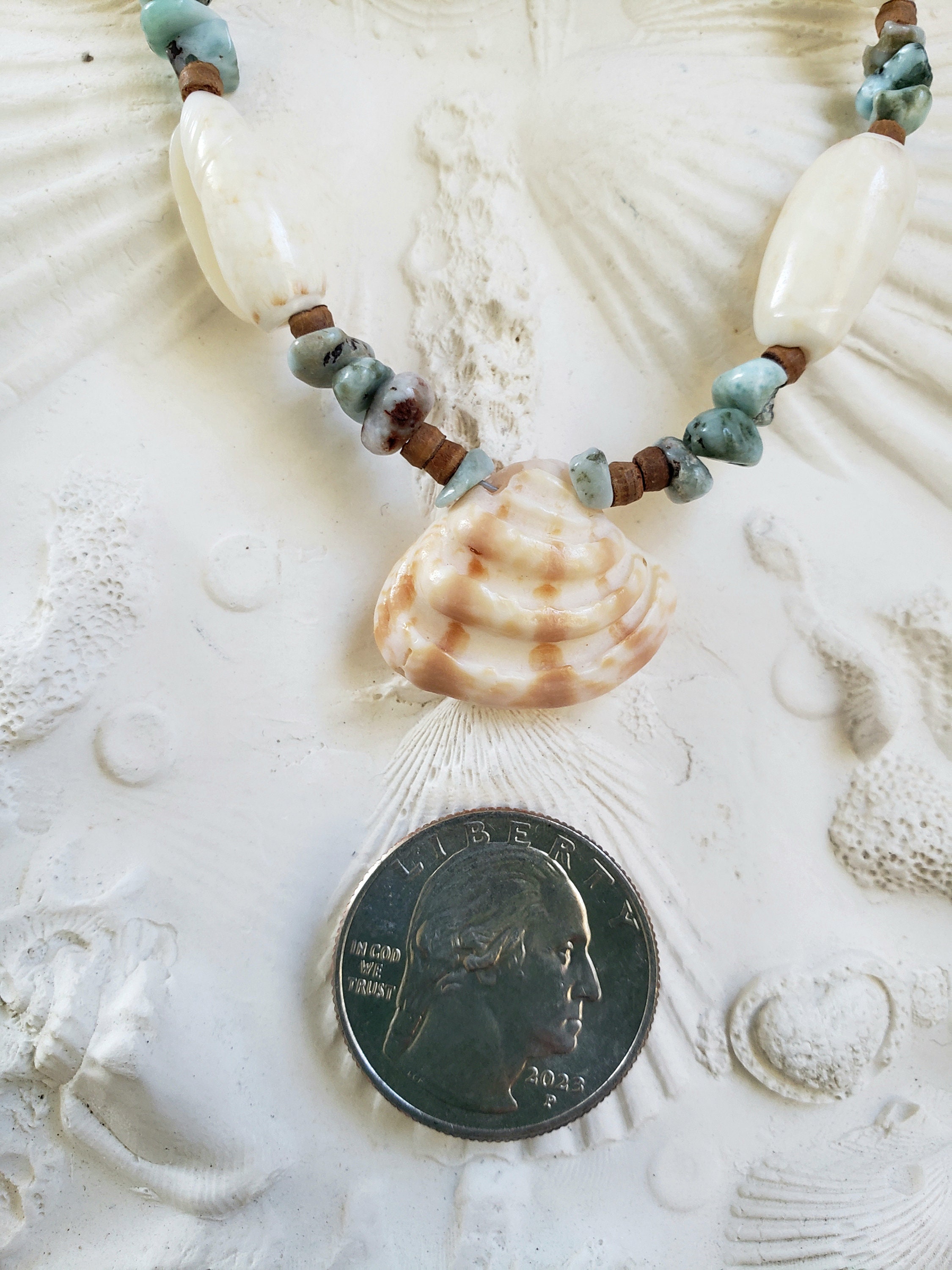 Imperial Venus and Olive Shell Surfers Necklace - Etsy