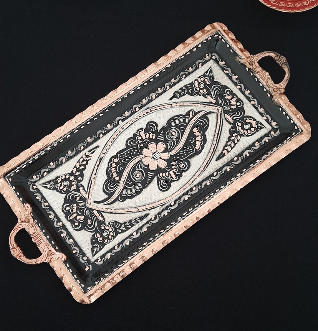 Copper Tray, Turkish Serving Tray, Turkish Coffee Tray, Turkish Tray ...