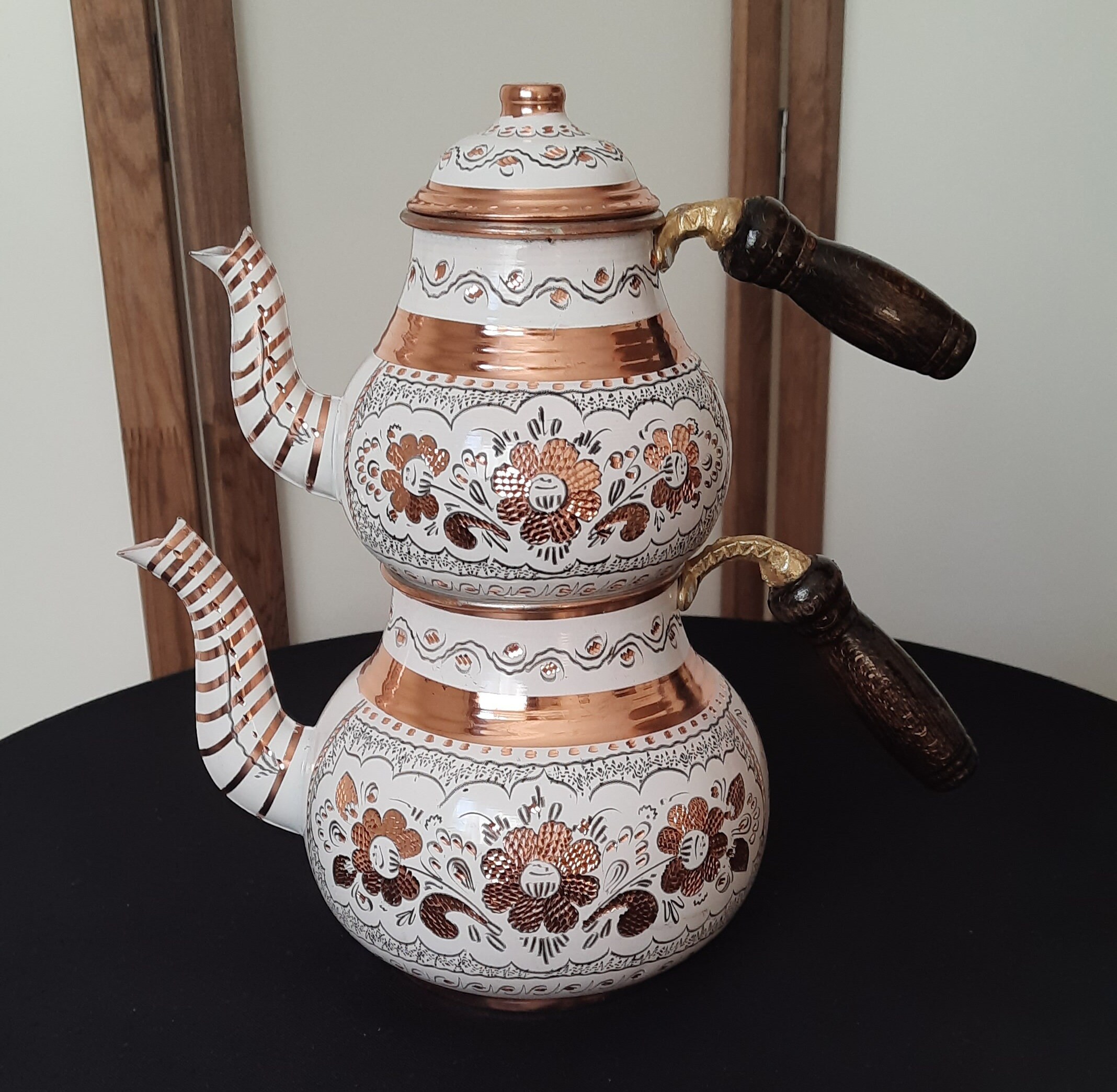 Turkish Tea Set, Copper Tea Set, Copper Tea Pot, Copper Tea Cups ...