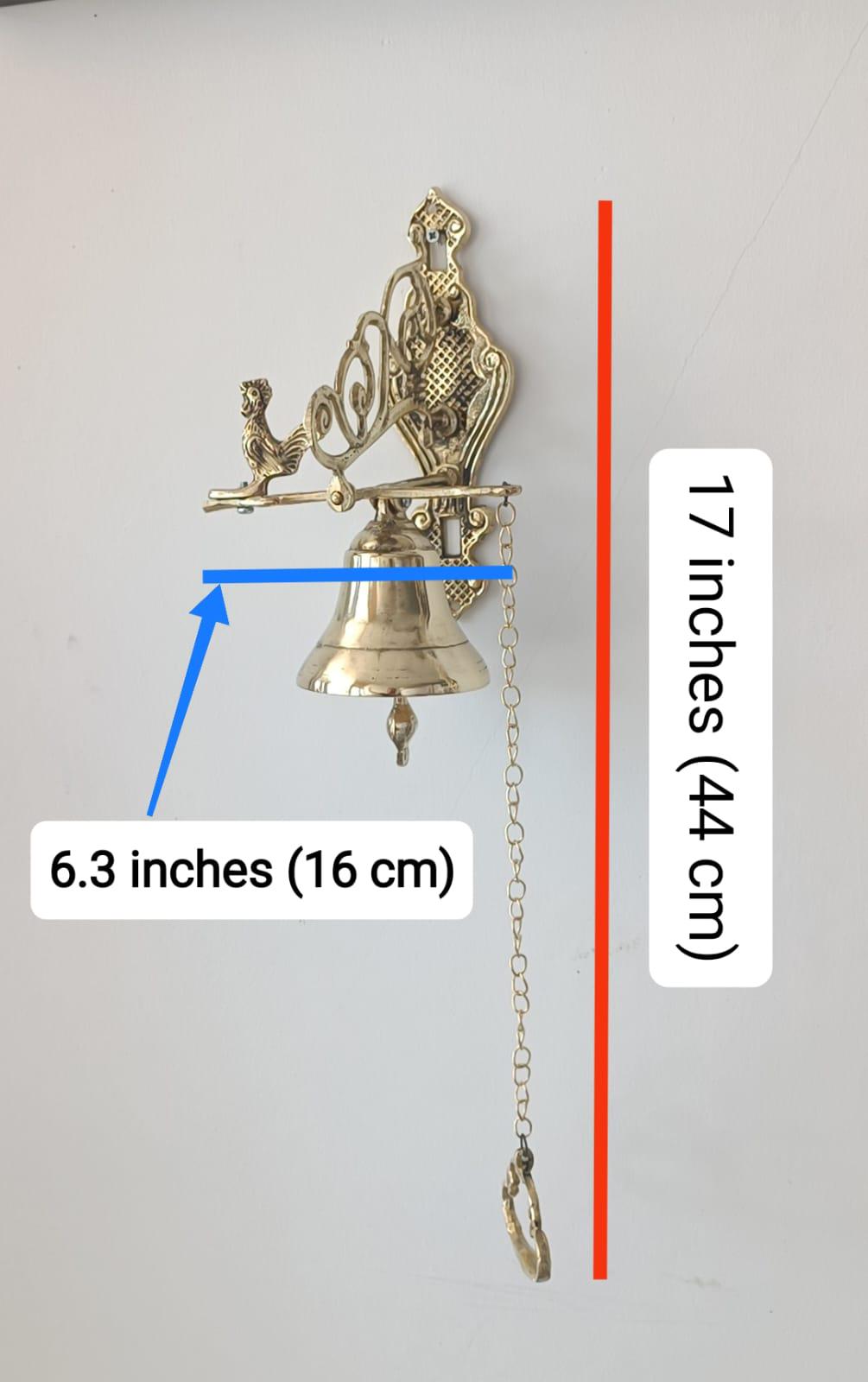 Brass Door Bell, Door Bell, Hanging Door Bell, Bell Pull, Wall Mounted ...