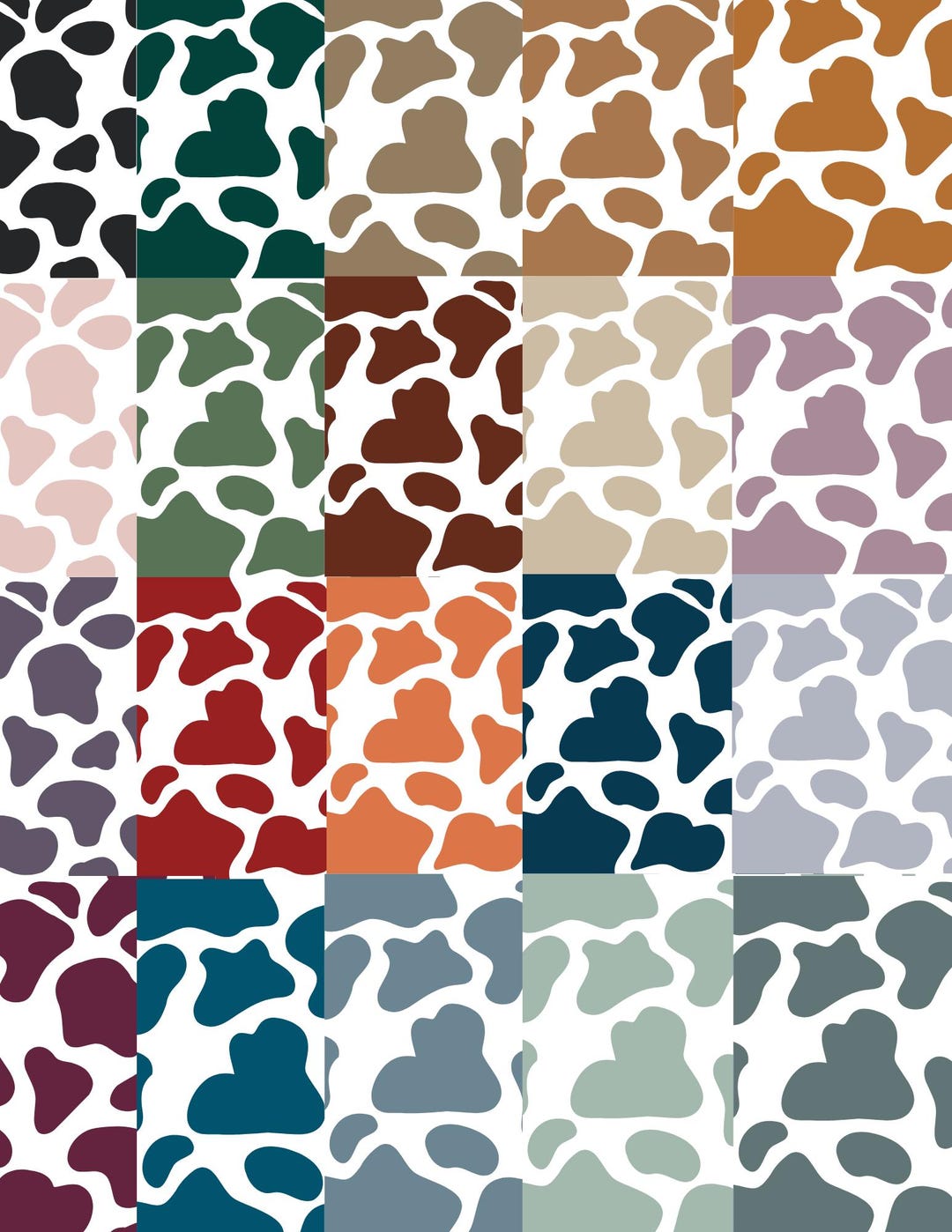 Cow Pattern Digital Paper | Cow Print Paper SVG PNG JPG | 20 Trending ...