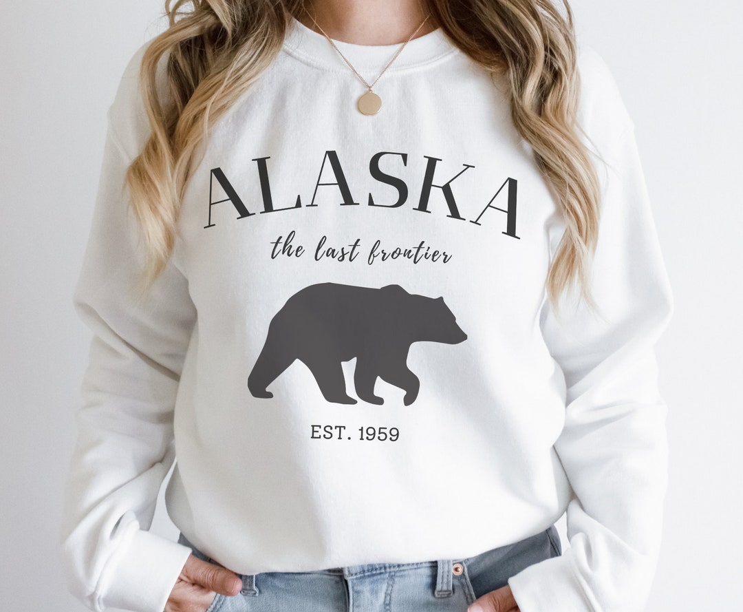 Vintage Alaska Sweatshirt Alaska Sweatshirt, Alaska Sweater, Polar Bear ...