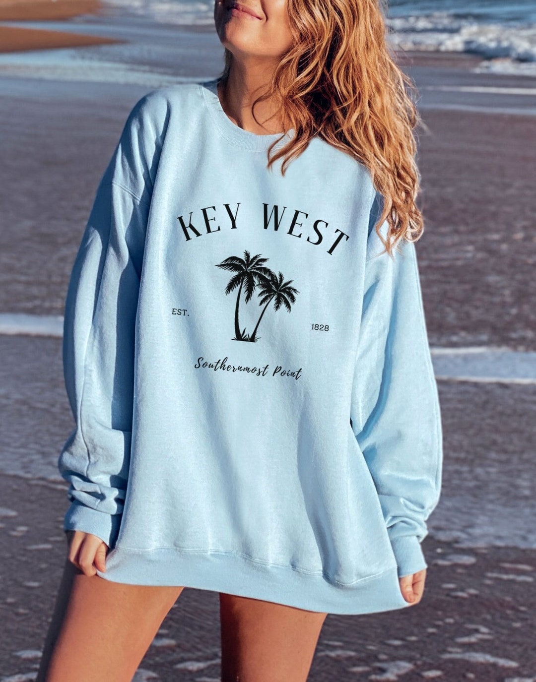 Florida Sweatshirt Key West Sweatshirt, Florida Crewneck, Beach ...