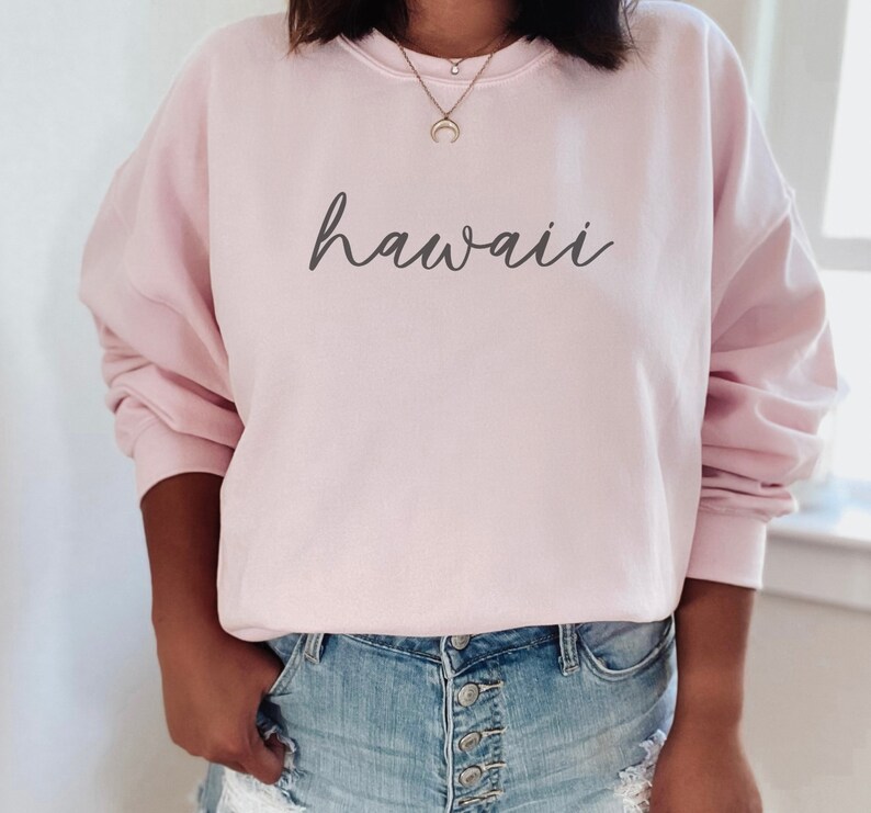 Hawaii Sweatshirt Hawaii Crewneck, Beach Sweatshirt, Hawaii Hoodie ...