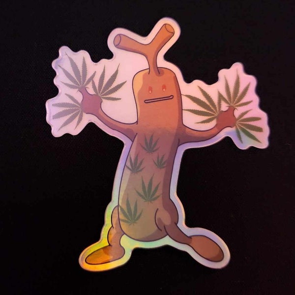 Cartoon Weed Sticker - Etsy