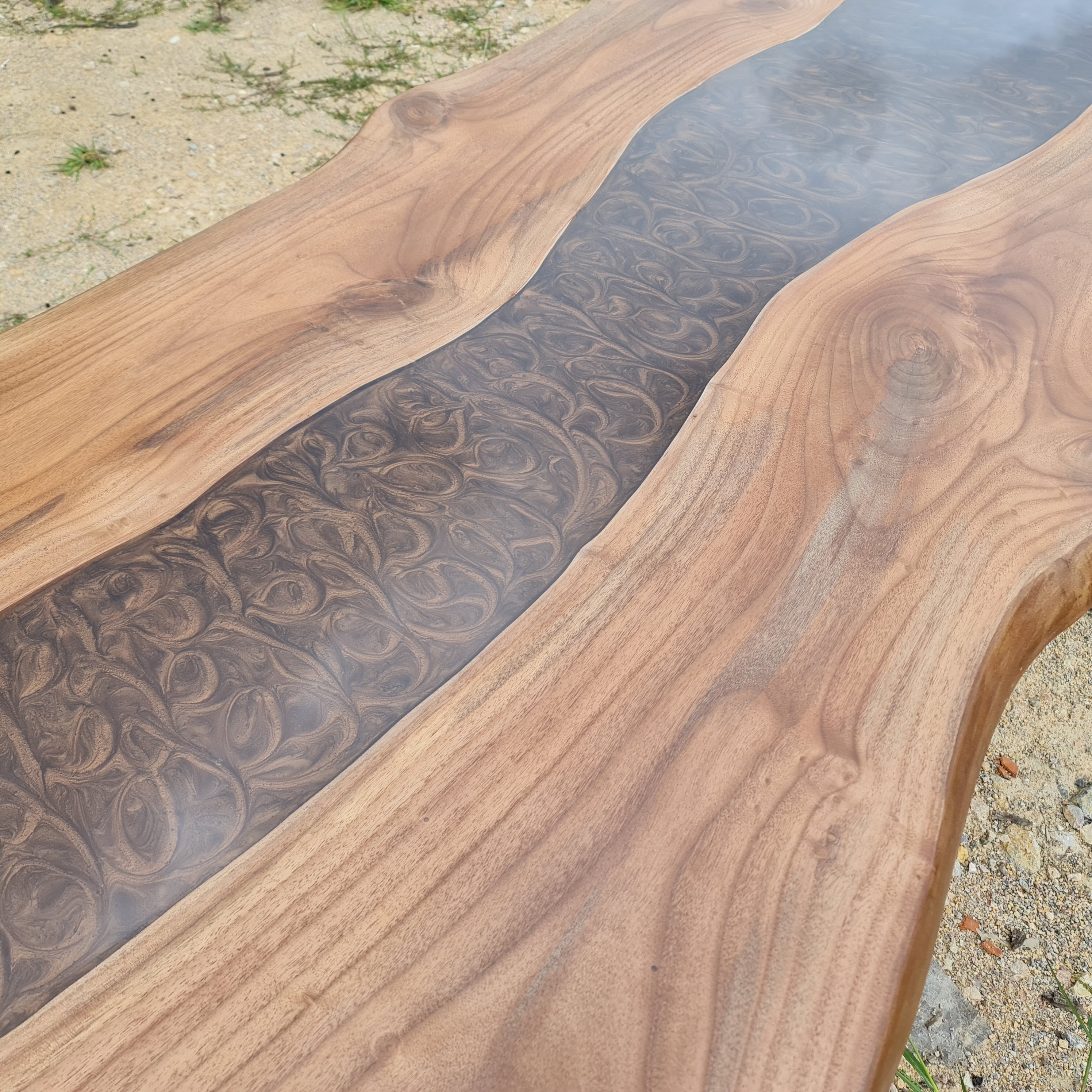 Brown Epoxy Resin Table Resin Table Epoxy Table River - Etsy