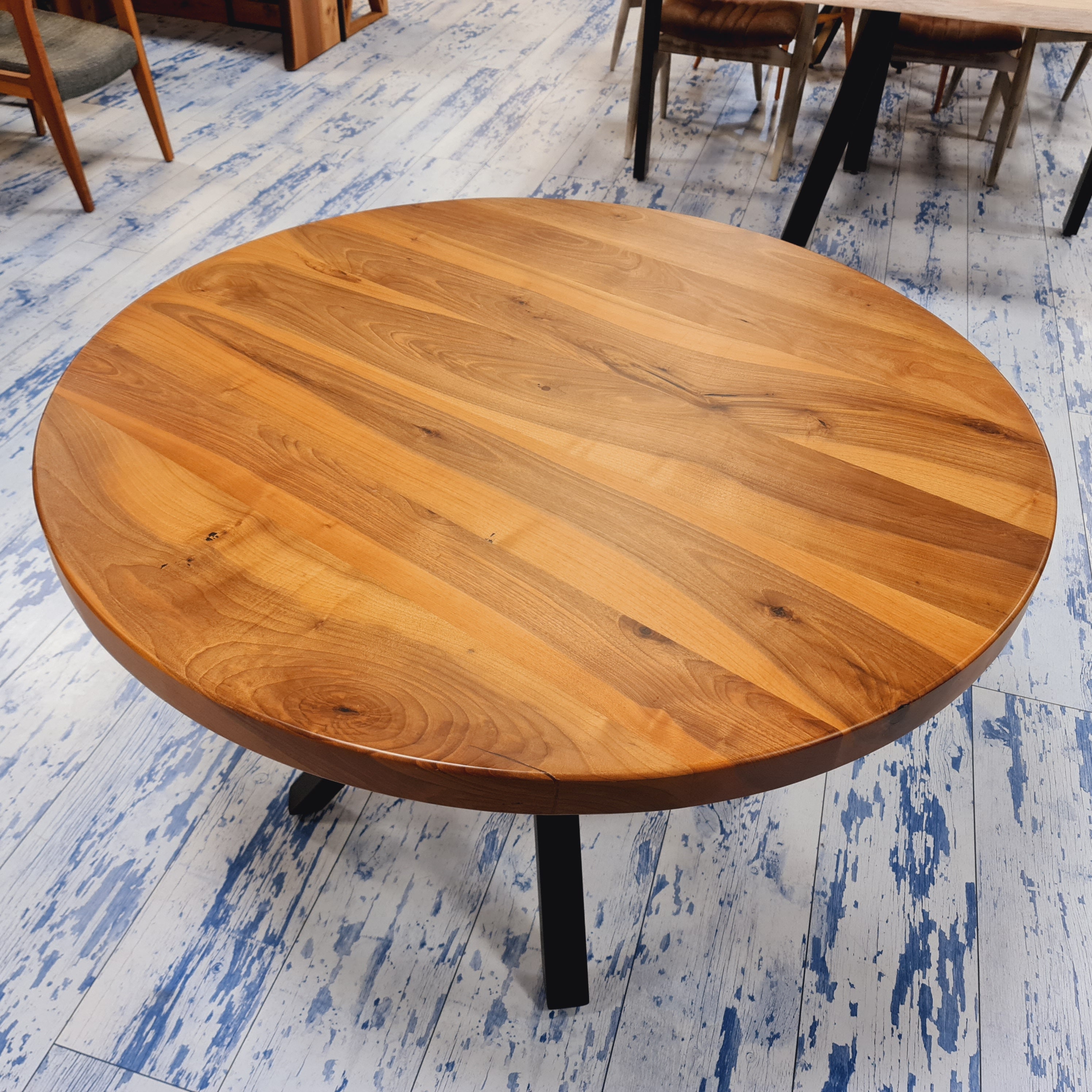 Round Dining Table, Walnut Table, Dining Table, Round Table, Custom ...