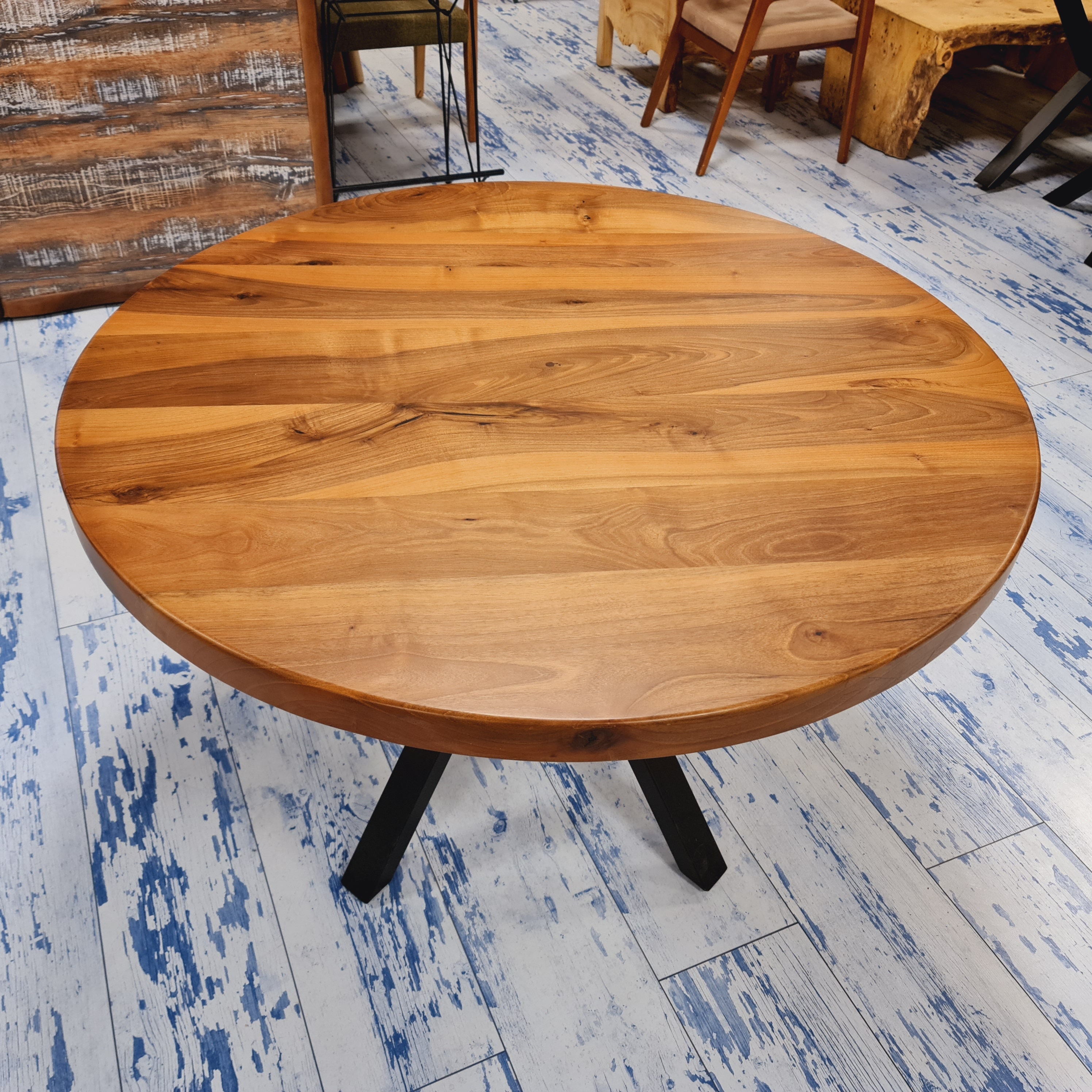 Round Dining Table, Walnut Table, Dining Table, Round Table, Custom ...