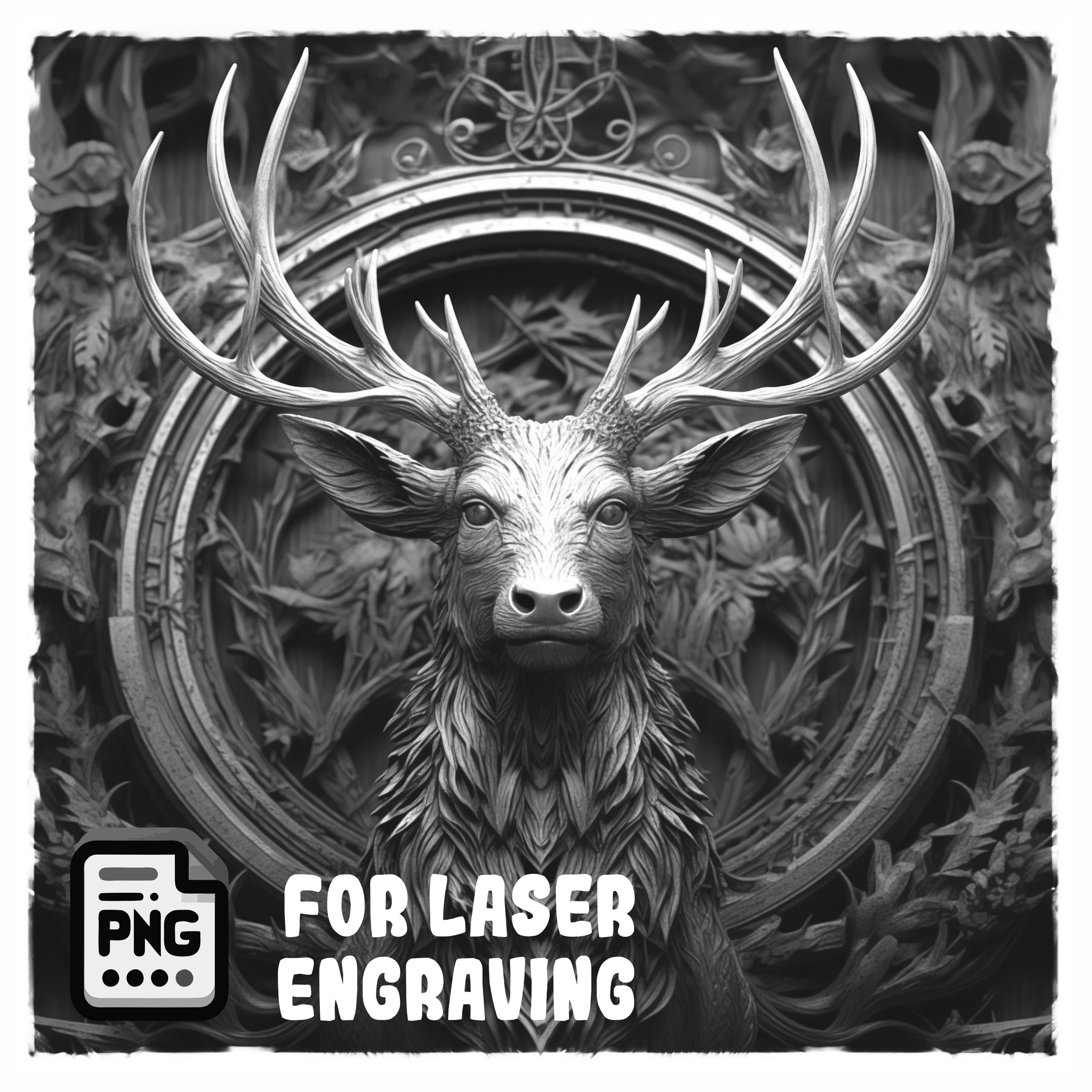 Laser Engraving PNG, Laser Burn PNG Digital File, 3D Illusion Image ...