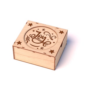 Joy Box - Laser Cut File - Decorative Wooden Jewelry Box, Gift Box ...