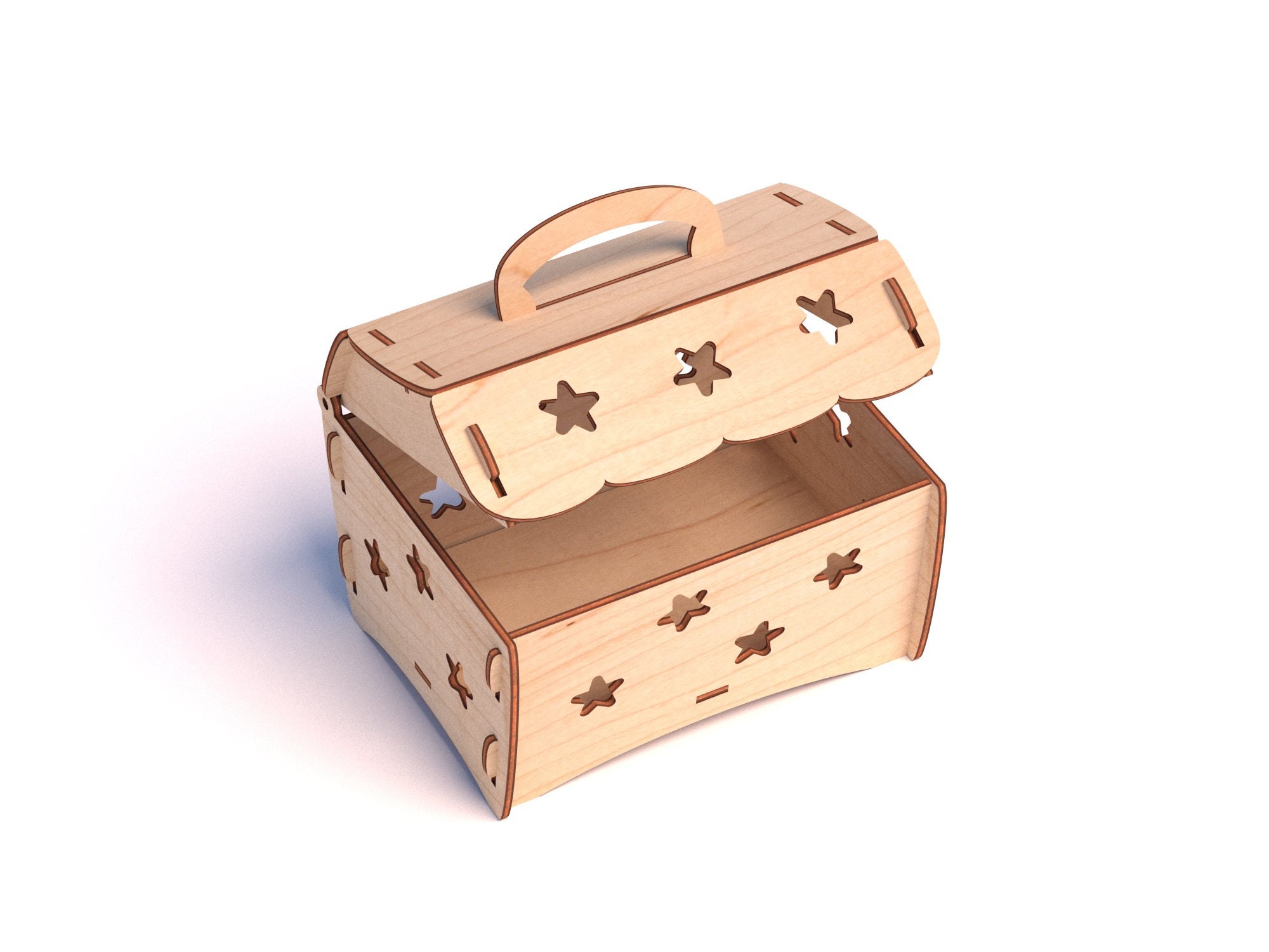 Decorative Box - Files for Laser Cutting and Engraving in SVG, DXF, CDR ...