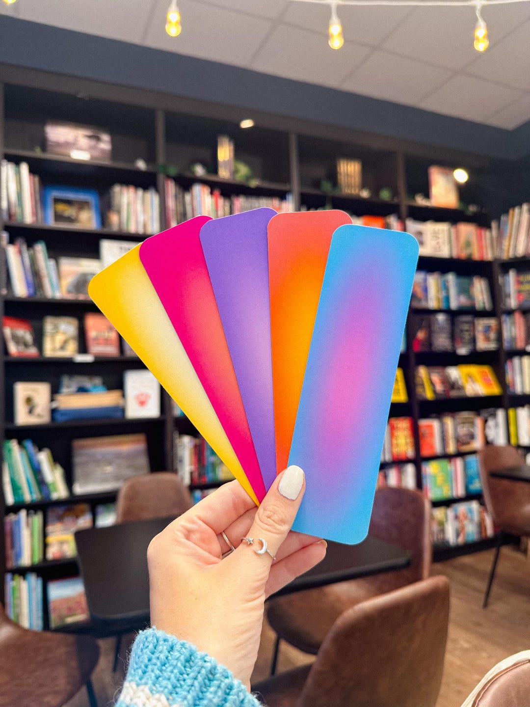Colorful Auras Bookmark Set – Gradient Bookmarks, Handmade Bookmarks ...