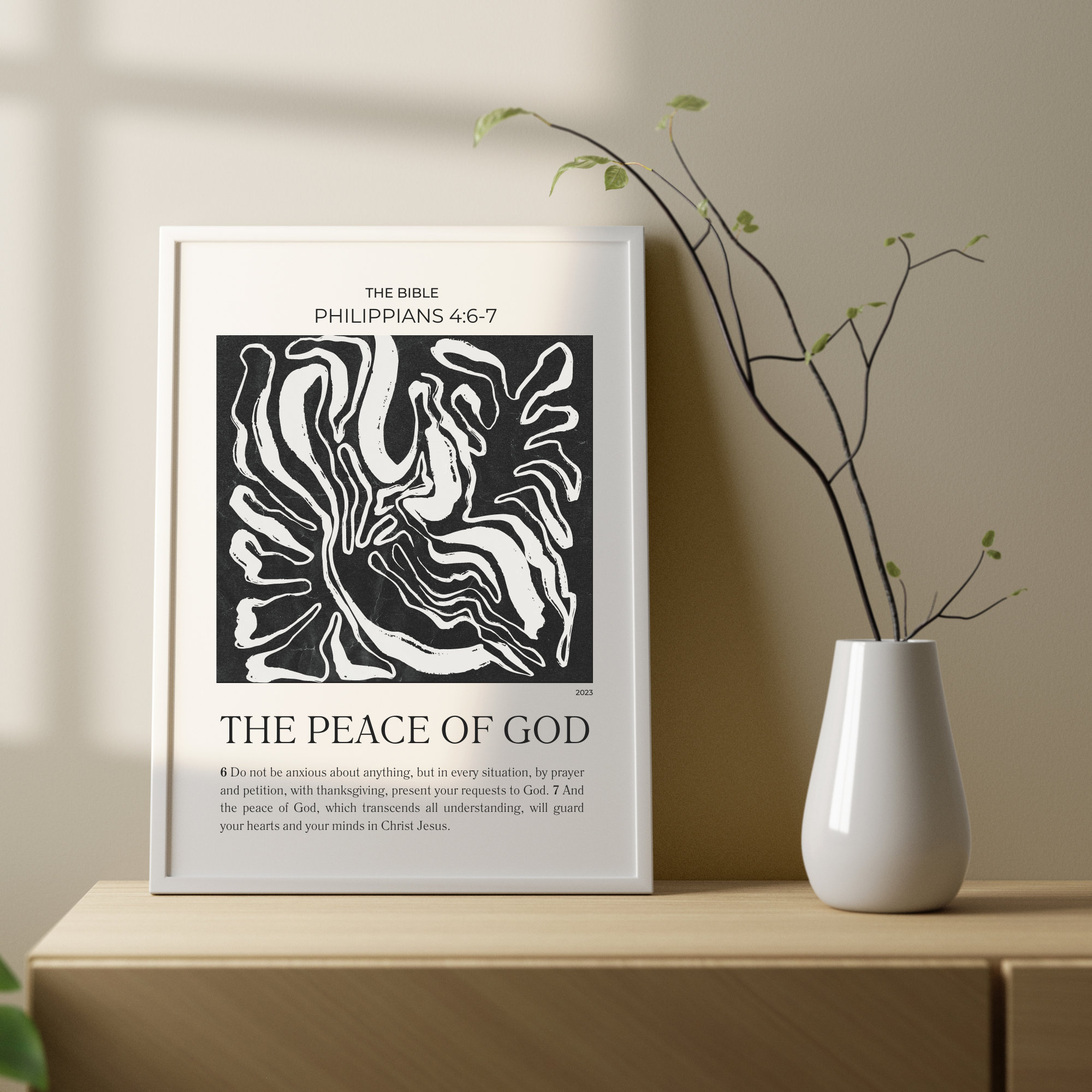 Bible Story Print - Abstract Christian ART - Biblical Wall ART - Large ...