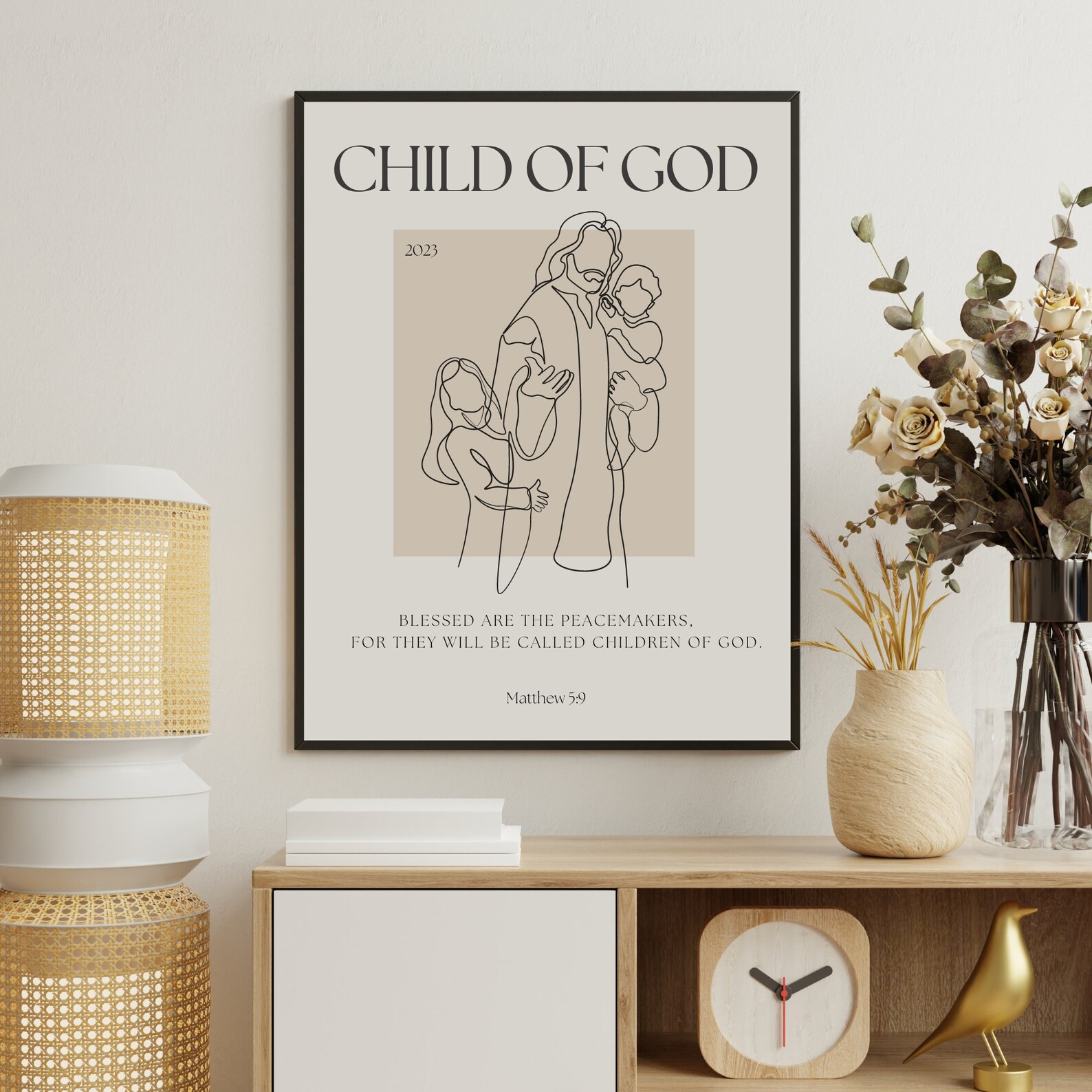 Bible Story Print - Abstract Christian ART - Biblical Wall ART - Large ...