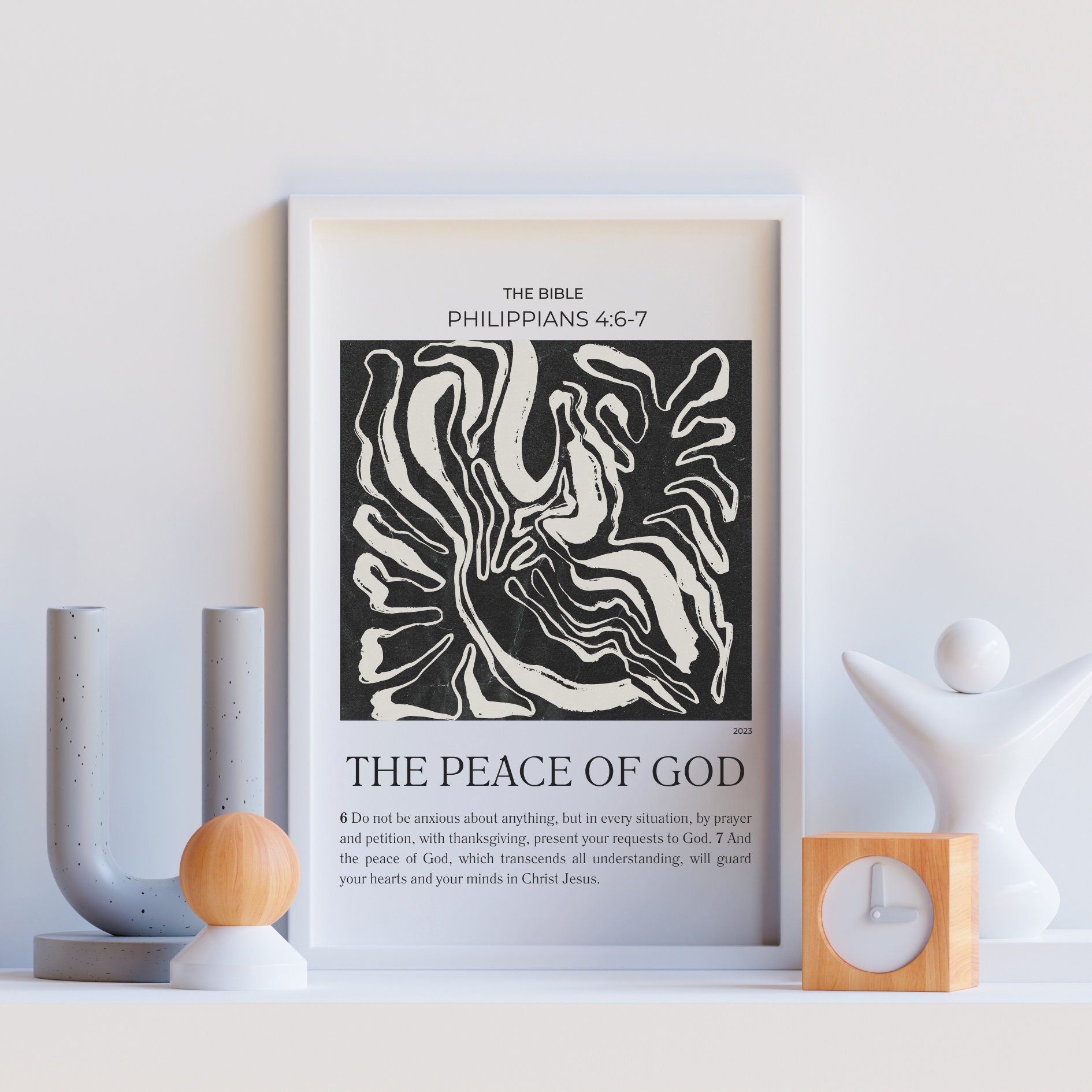 Bible Story Print - Abstract Christian ART - Biblical Wall ART - Large ...