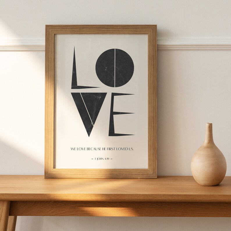 Bible Story Print - Abstract Christian ART - Biblical Wall ART - Large ...