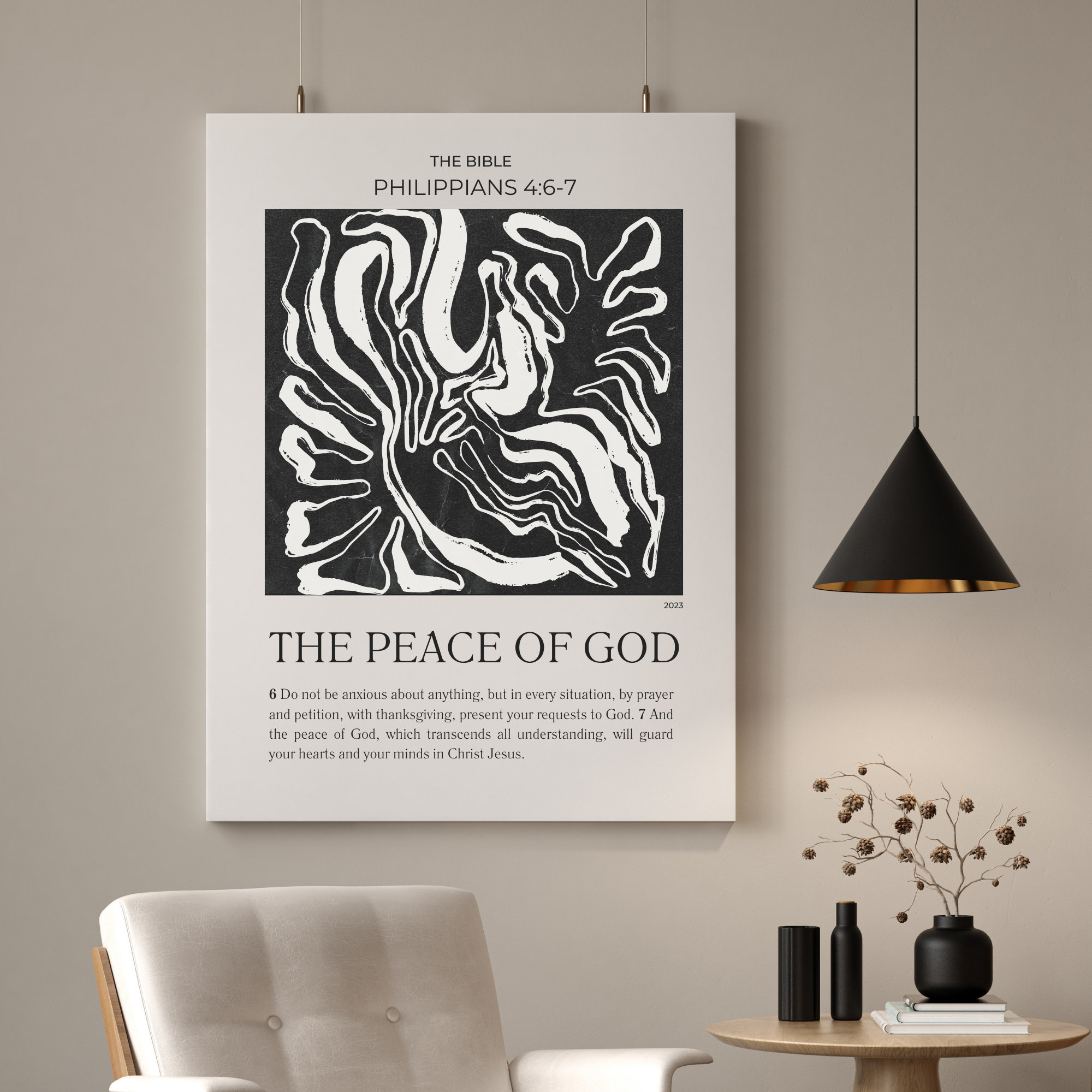 Bible Story Print - Abstract Christian ART - Biblical Wall ART - Large ...