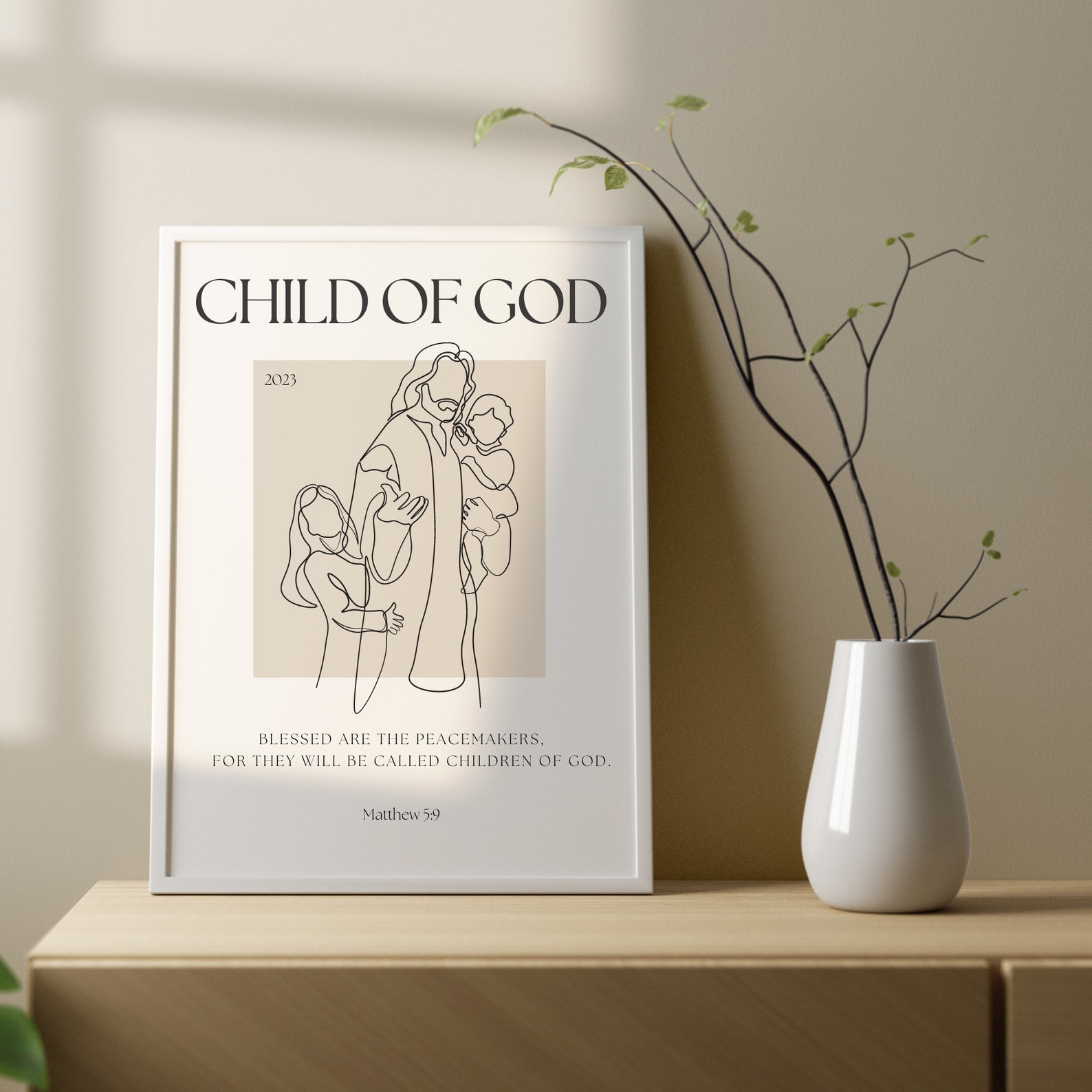 Bible Story Print - Abstract Christian ART - Biblical Wall ART - Large ...