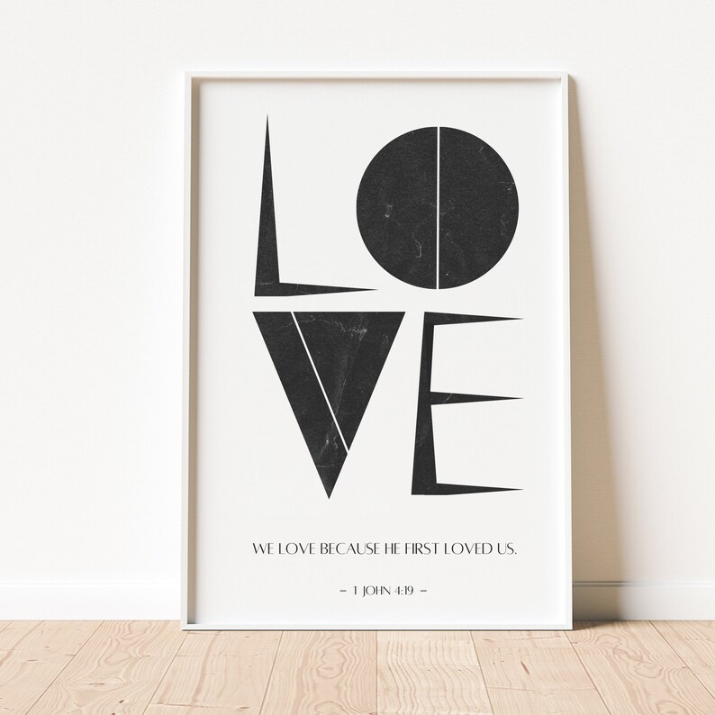 Bible Story Print Abstract Christian ART Biblical Wall ART Large ...