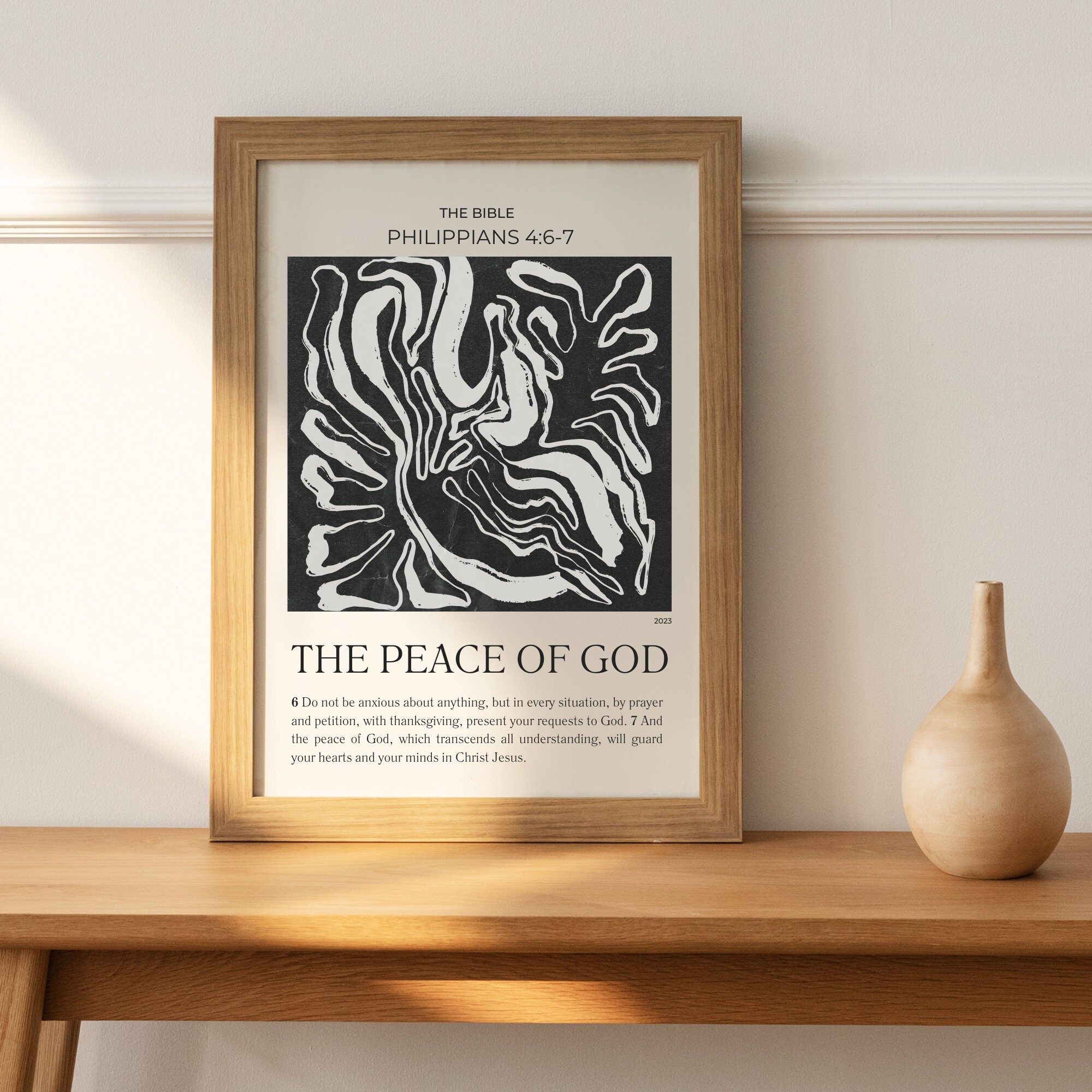 Bible Story Print - Abstract Christian ART - Biblical Wall ART - Large ...