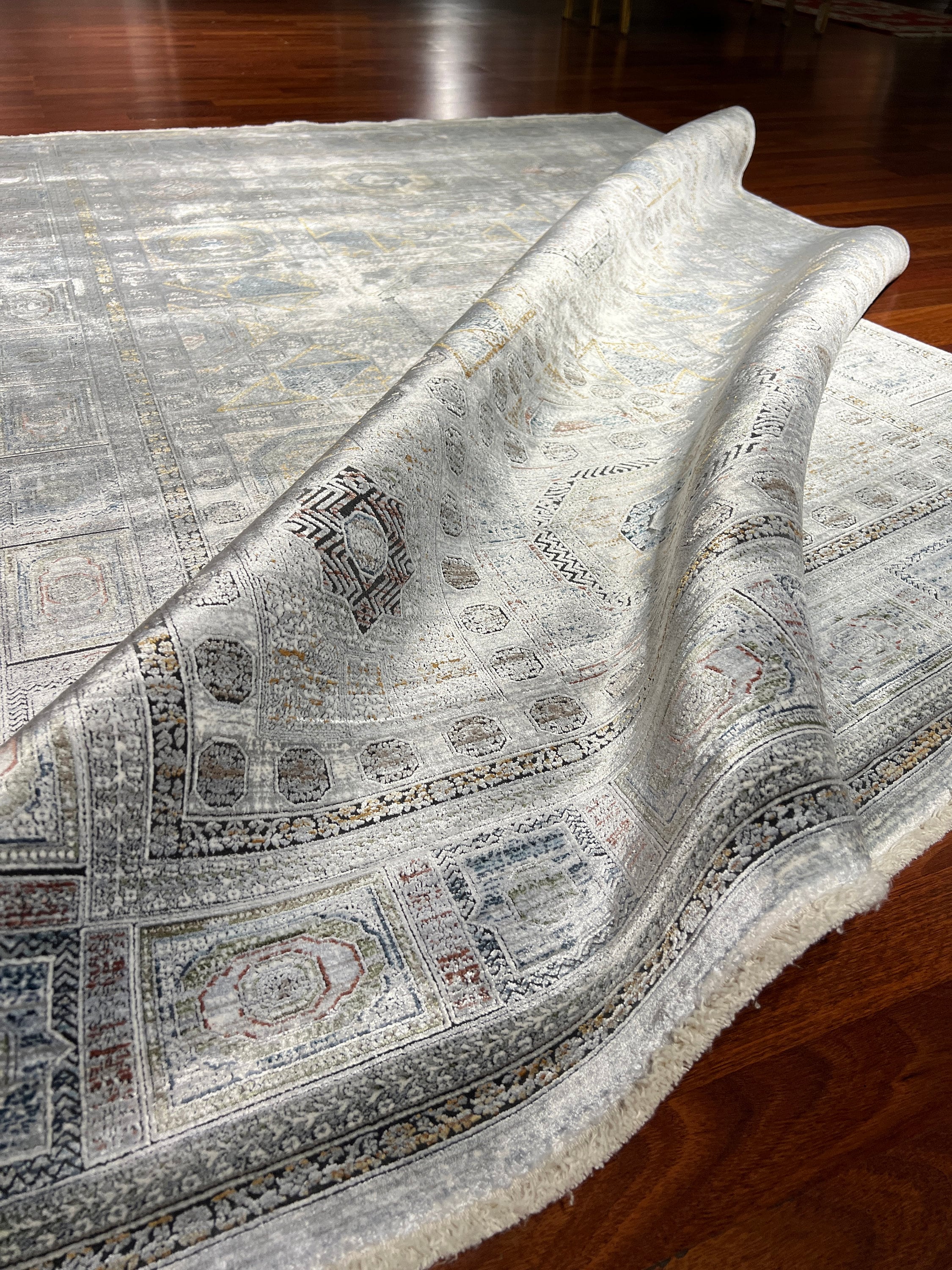 5x8ft Beige Bamboo Silk Rug, High Quality Rug,premium Bamboo Rug,living ...