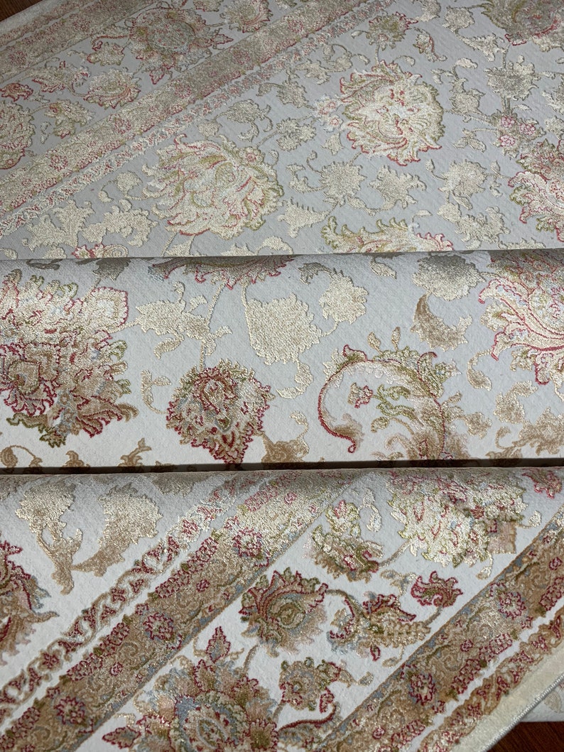 5x8 Ft Persian Silk Rug, Living Room Rug,5x8 Silk Rug, Super Fine Silk ...