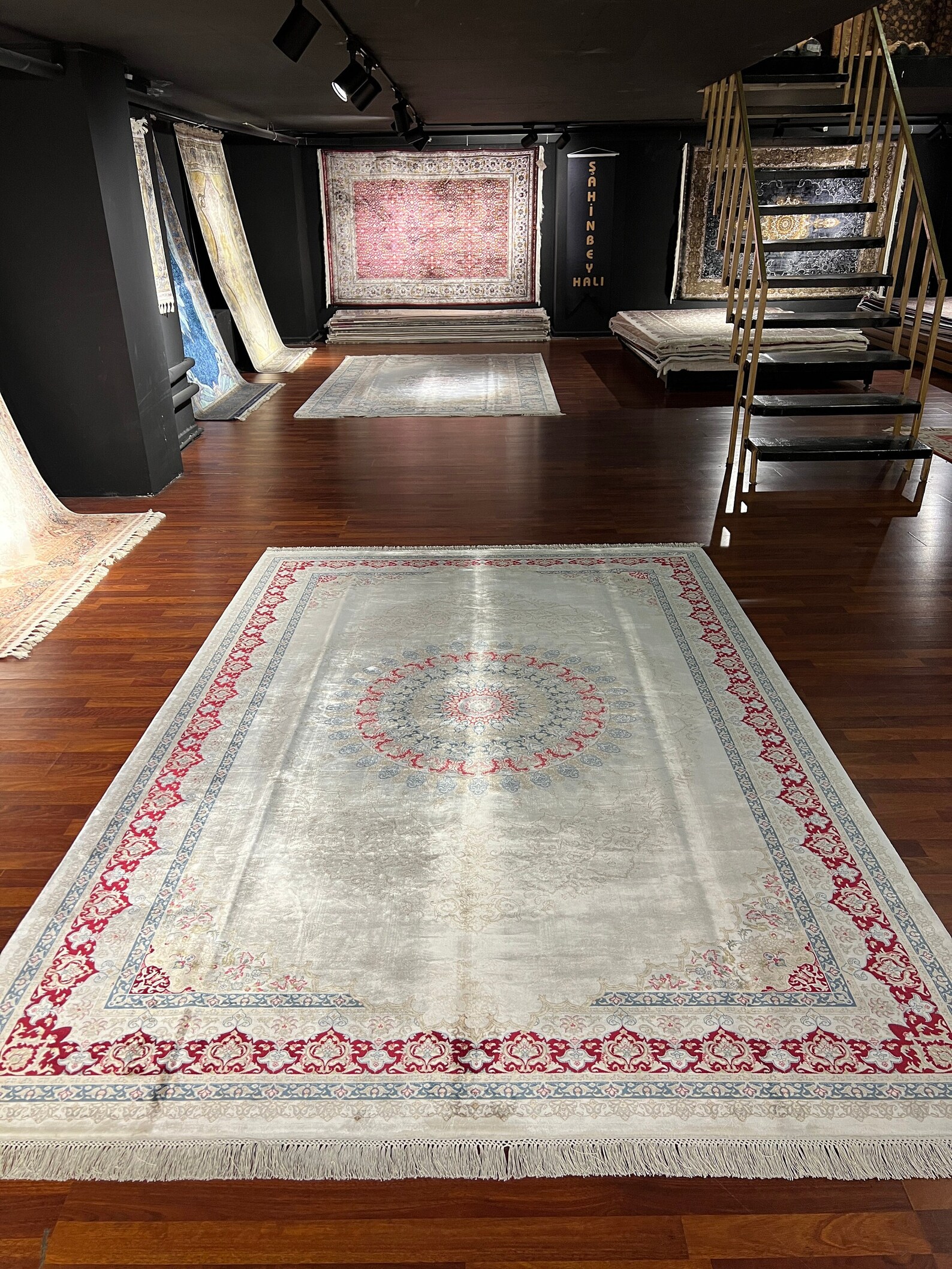 Cream Red Persian Silk Rug, 7x10ft Silk Rug, Luxury Silk Rug,large ...