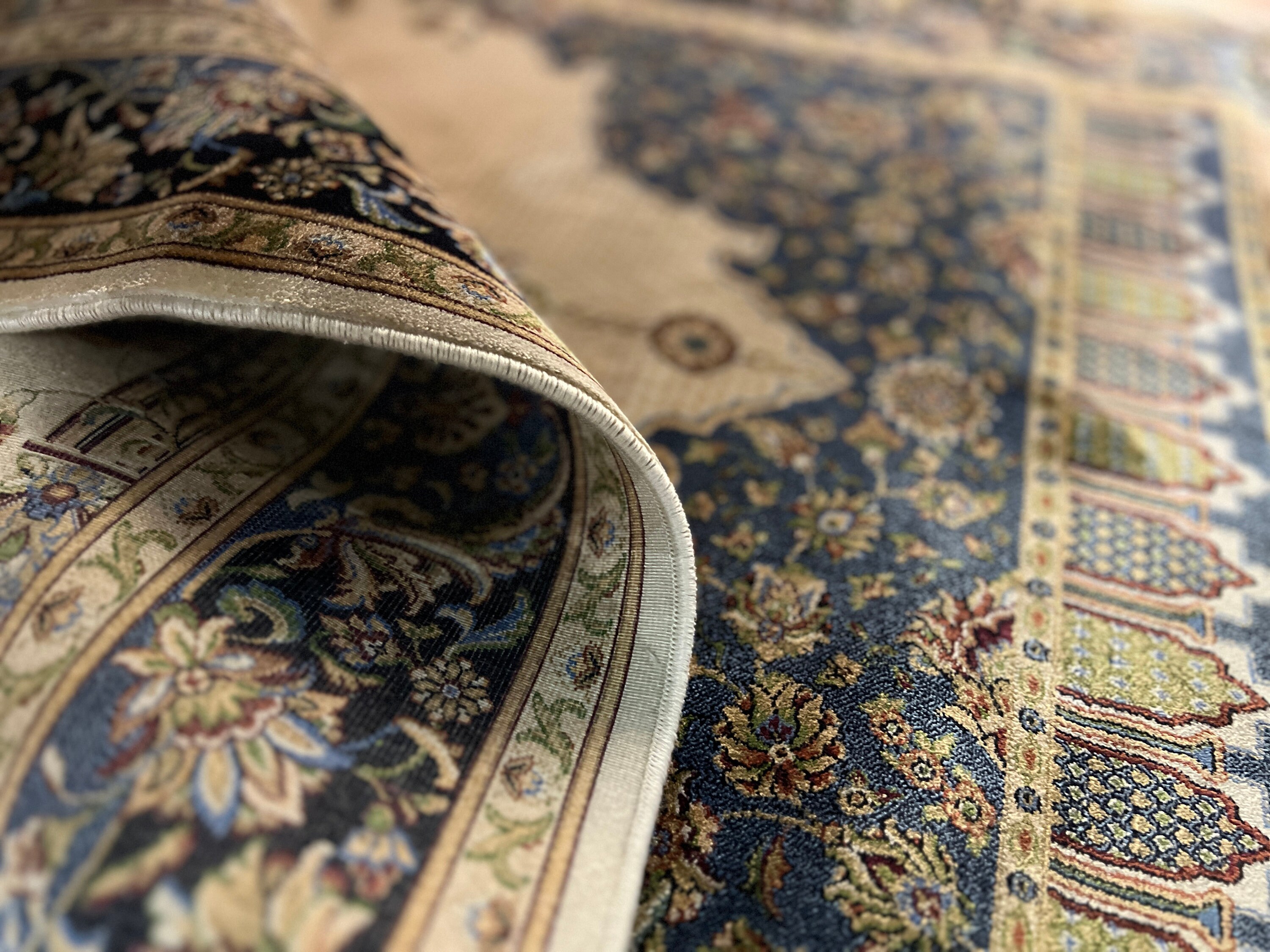 Cream Beige Silk Prayer Mat, Luxury Muslim Prayer Rug, Islamic Prayer ...