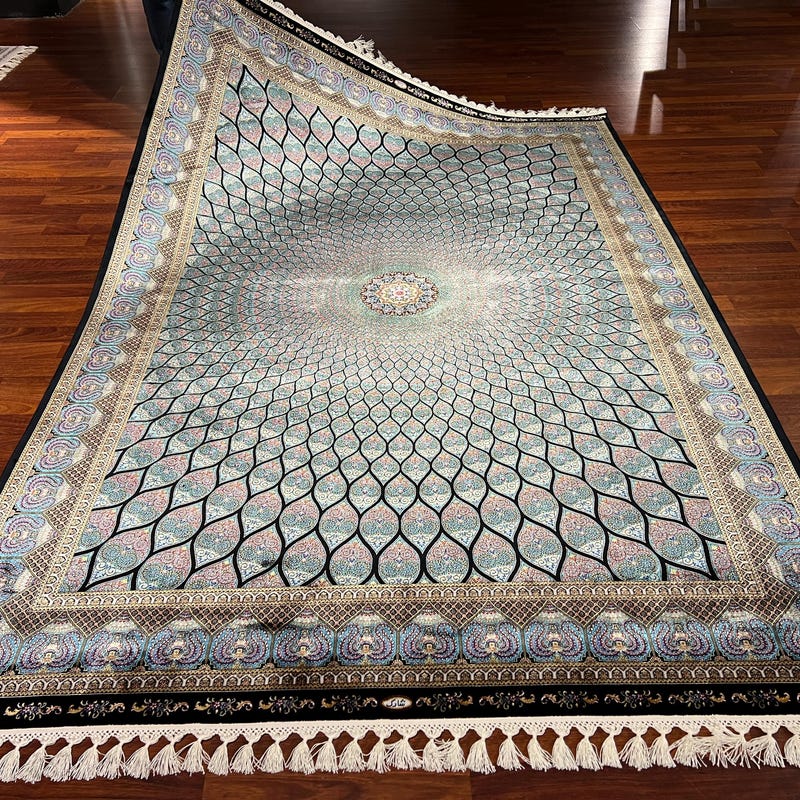 Iranian Silk Rugs - Etsy