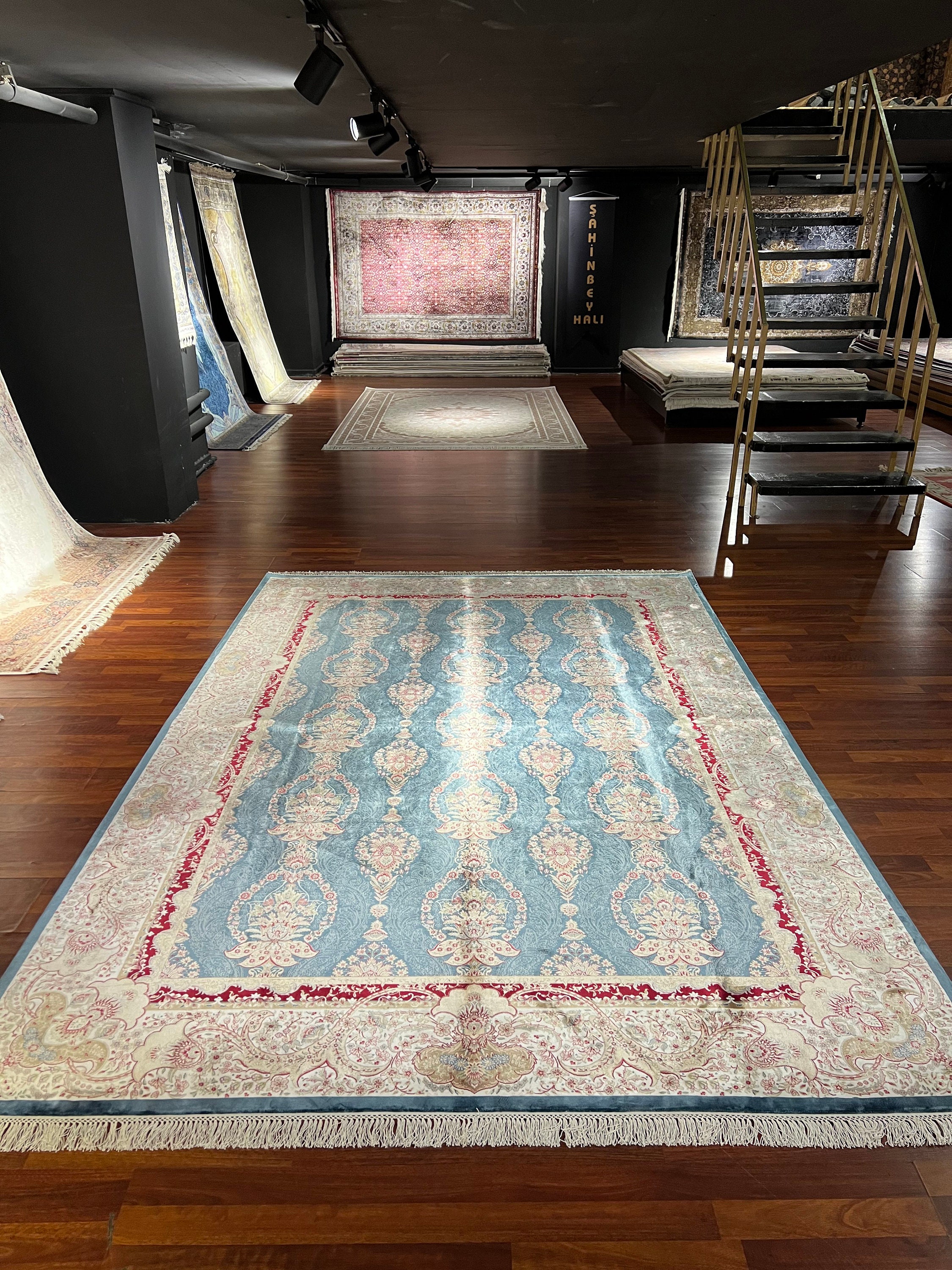 Qum Gold Silk Carpet, 7x10 Silk Rug, Luxury Silk Rug,large Persian Rug ...