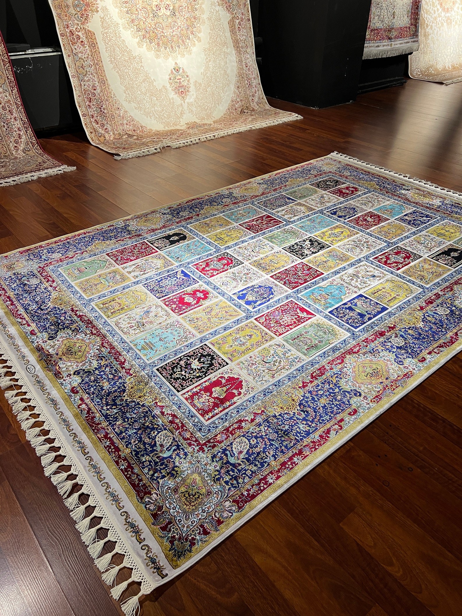 1001 Nights Design Silk Rug, 5x8ft Luxury Silk Rug Authentic Rug, High ...