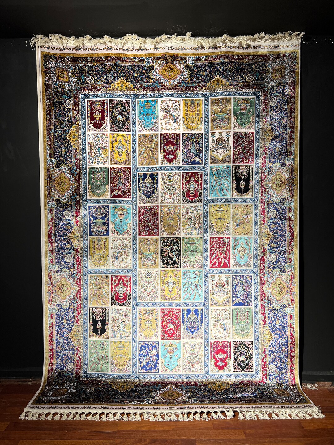 1001 Nights Design Silk Rug, 5x8ft Luxury Silk Rug Authentic Rug, High ...