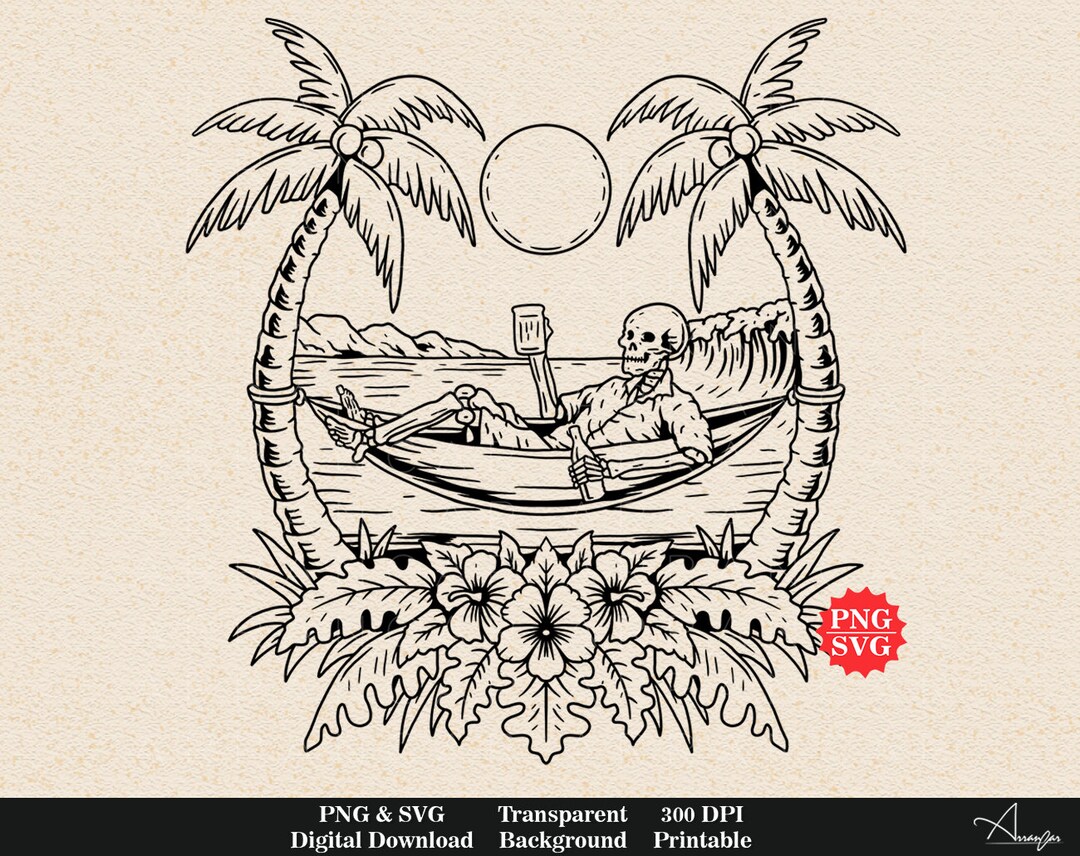 Summer Surfing Time Svg, Retro Summer Skeleton Png, Surfing on the ...