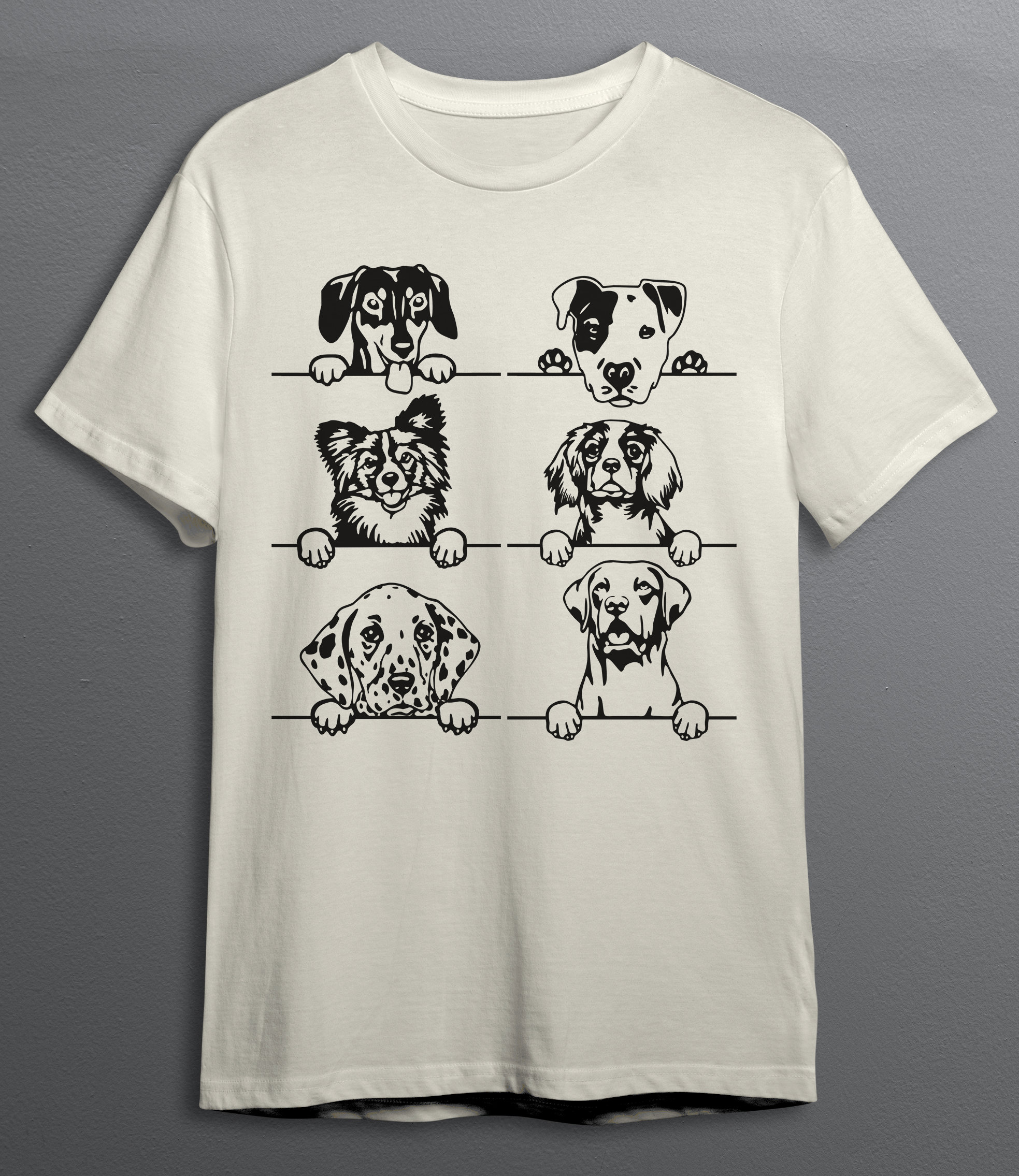 Peeking Dogs SVG PNG Bundle Clipart, 50 Peeking Dogs for Cricut ...