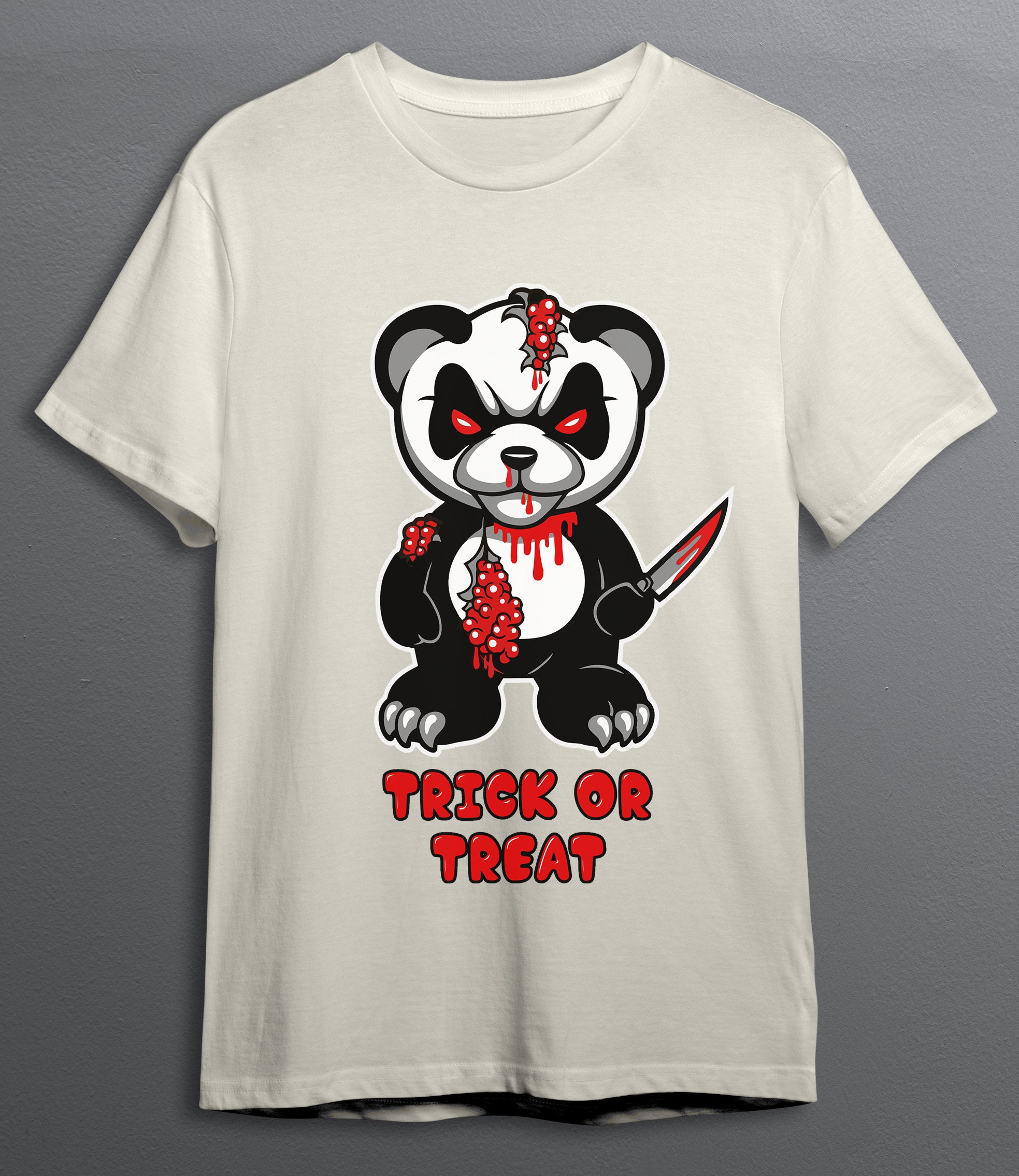Trick or Treat Scary Teddy Bear Png-halloween Digital Design - Etsy