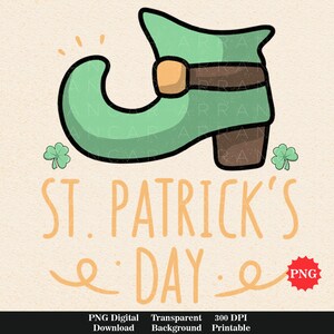 Happy St Patrick's Day Doodles PNG, Saint Patrick Sublimation Design ...