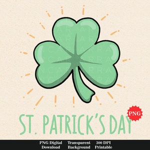 Happy St Patrick's Day Doodles PNG, Saint Patrick Sublimation Design ...