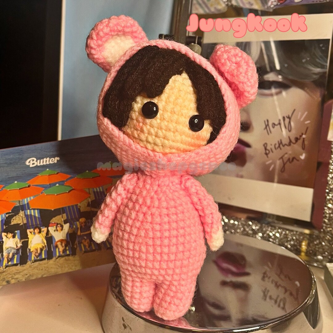 INSTOCK: Jungkook BT21 Cooky Crochet Doll - Etsy