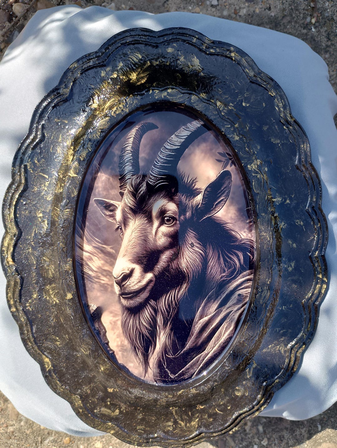 Goat Weird Odd Portrait Dark Alternative Art Print in Handmade and ...